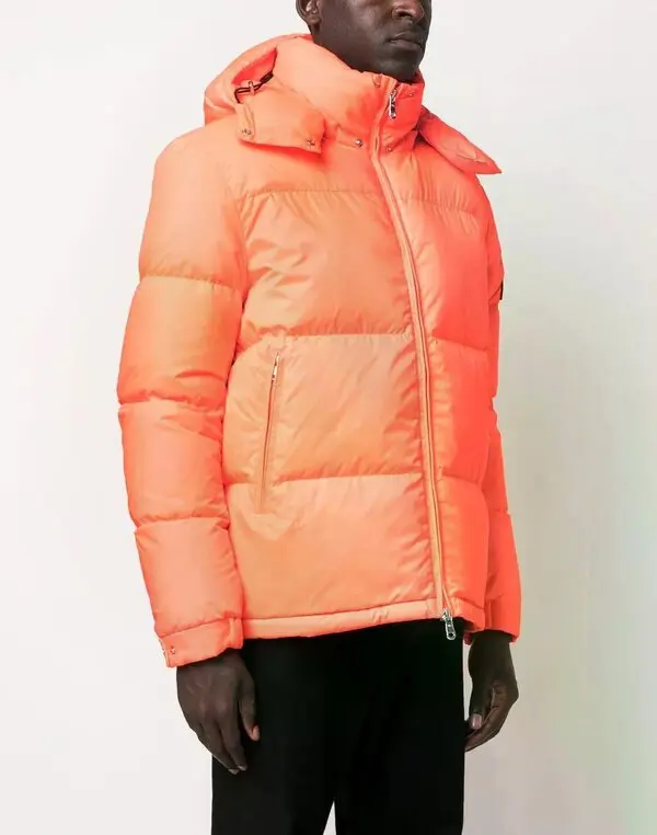 WHITESPACE Logo-patch Padded Jacket - Orange