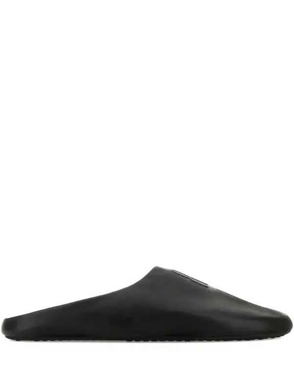Balenciaga Leather Logo Mules
