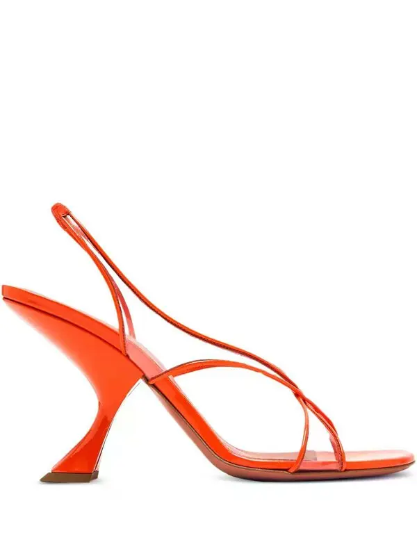 Amina Muaddi 90mm Sculpted-heel Sandals