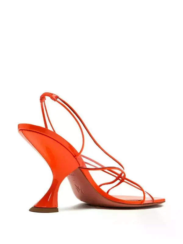 Amina Muaddi 90mm Sculpted-heel Sandals