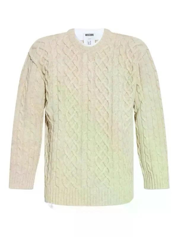 Moschino Cable-knit Virgin Wool Sweater