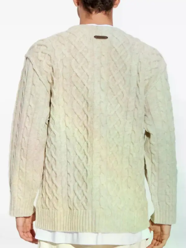 Moschino Cable-knit Virgin Wool Sweater