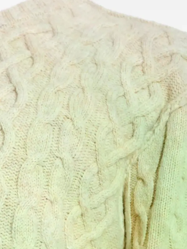 Moschino Cable-knit Virgin Wool Sweater