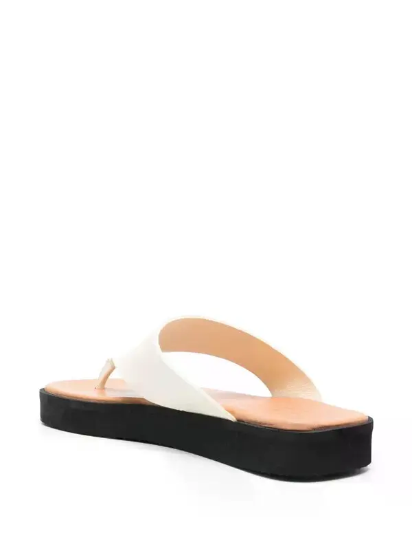 BY MALENE BIRGER Marisol Leather Sandals - Neutrals