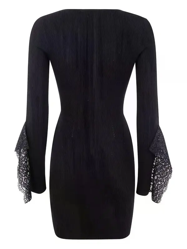 Blumarine Ribbed Mini Dress