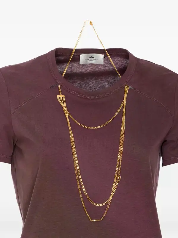 Elisabetta Franchi Chain-detail T-shirt