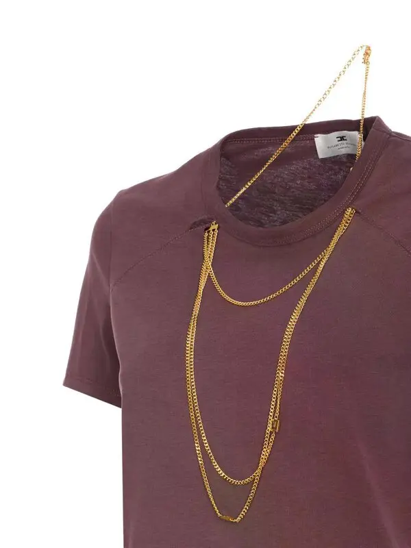 Elisabetta Franchi Chain-detail T-shirt