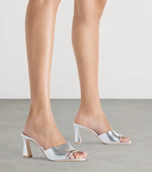 MALONE SOULIERS Metallic Leather Roxanne Mules