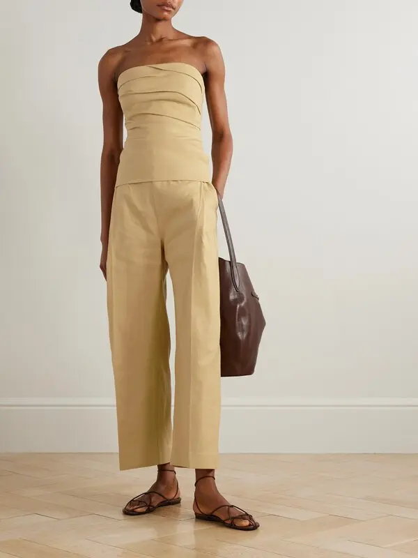 Tove Izel Linen Bandeau Top