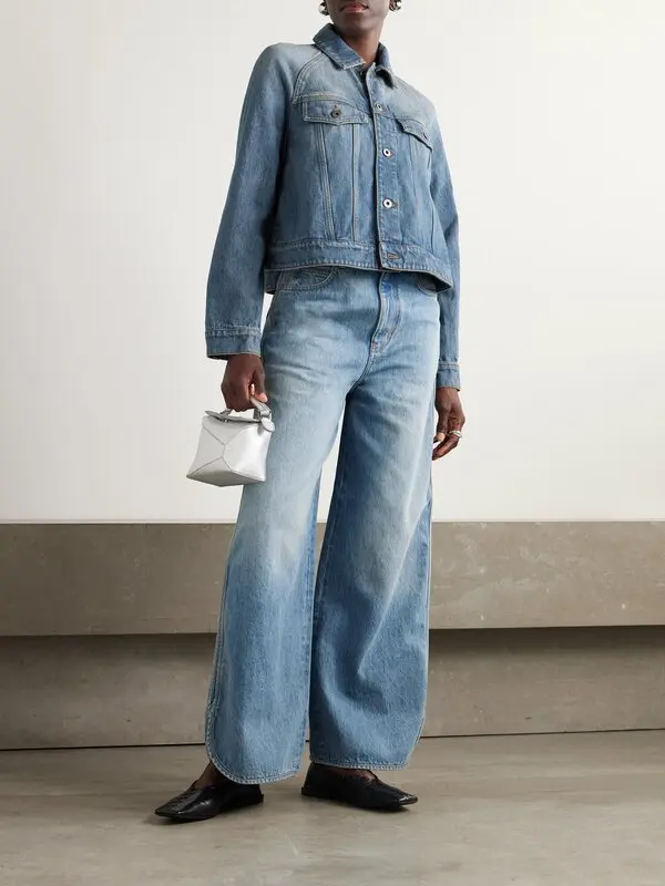 Loewe Trapeze Denim Trucker Jacket - Blue