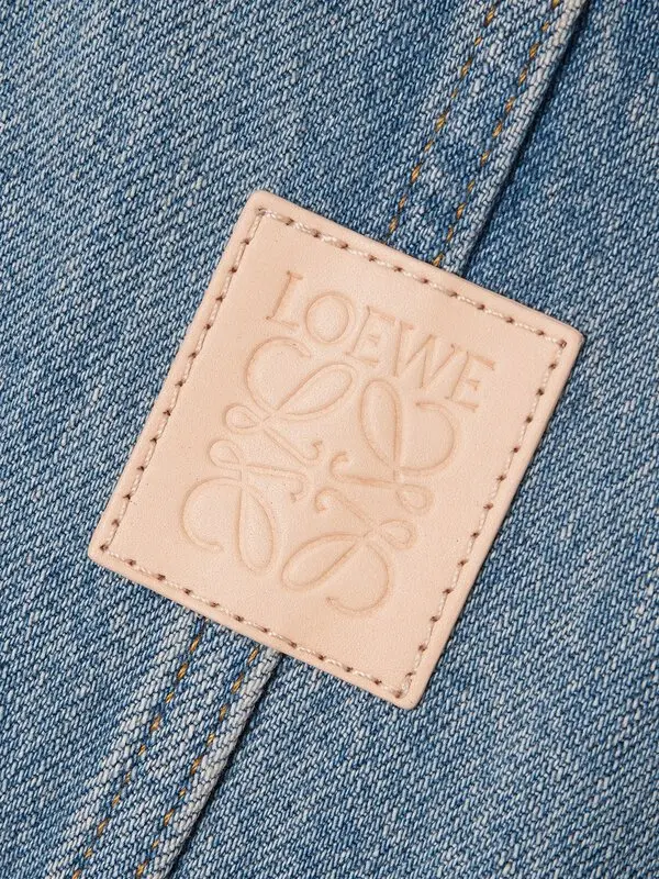 Loewe Trapeze Denim Trucker Jacket - Blue