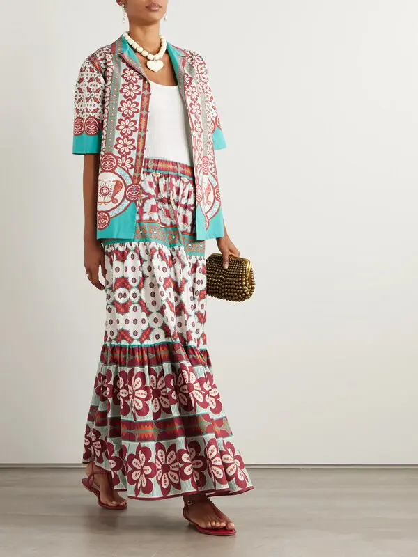 La DoubleJ Printed Cotton-poplin Shirt - Multi
