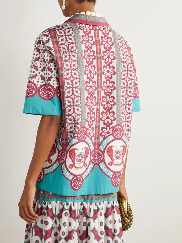 La DoubleJ Printed Cotton-poplin Shirt - Multi