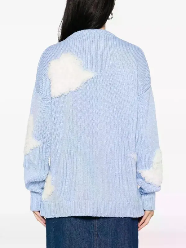 Fiorucci Cloud-appliqué Wool Sweater