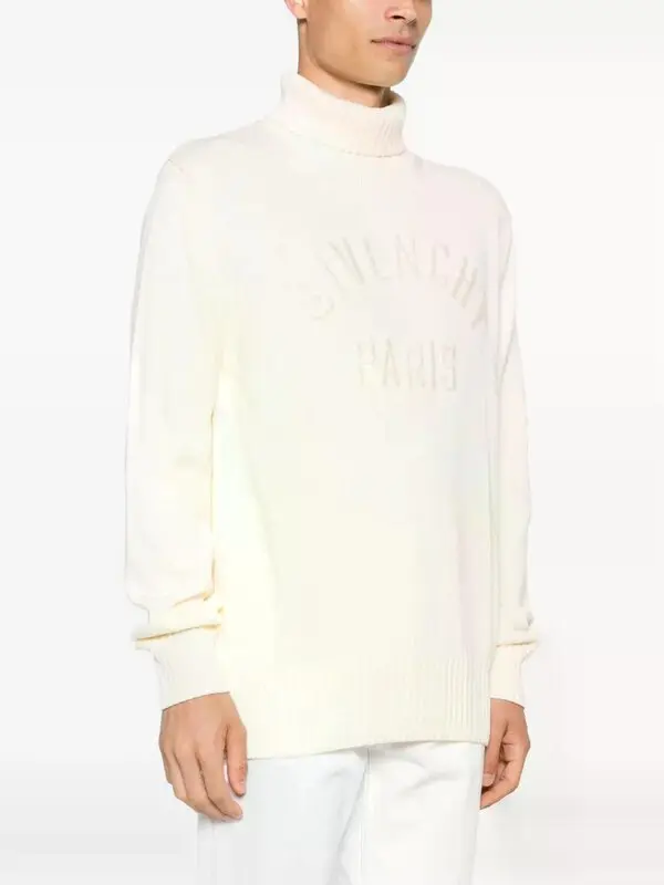 Givenchy Paris Turtleneck Sweater - Neutrals
