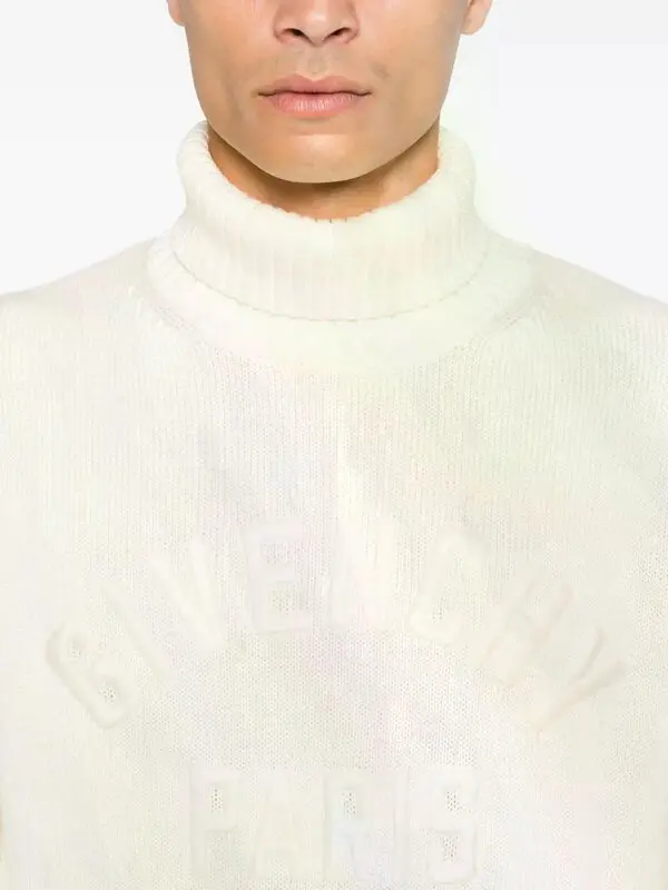 Givenchy Paris Turtleneck Sweater - Neutrals