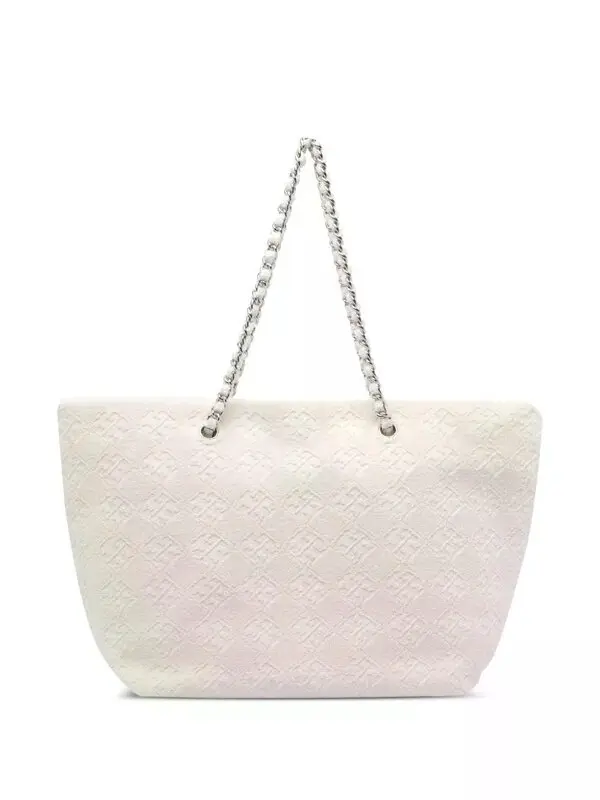 Tory Burch Ella Chain-trimmed Textured Tote Bag
