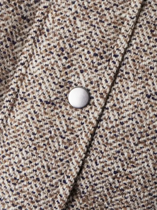 Brunello Cucinelli Padded Wool-blend Bomber Jacket - Neutrals