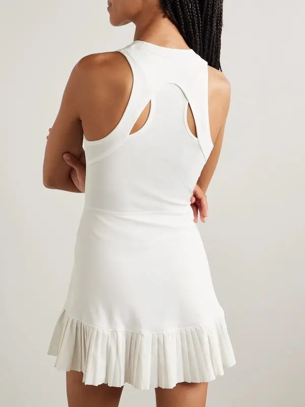 Buy Nike Wimbledon Court Slam Paneled Dri-fit Tennis Dress - White At 50%  Off | Editorialist