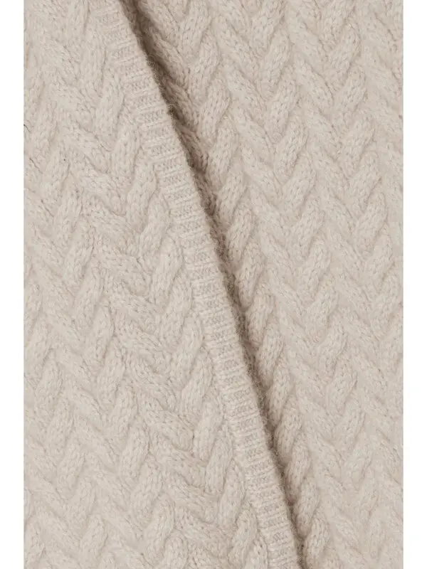 Le Kasha Bilbao Cable-knit Cashmere Cardigan