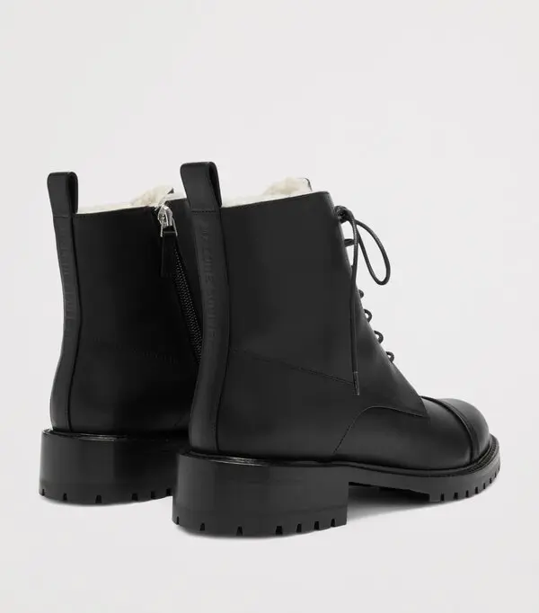 MALONE SOULIERS Leather-shearling Miller Ankle Boots