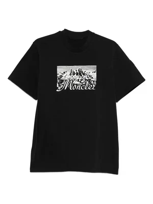 Moncler Mountain-print T-shirt