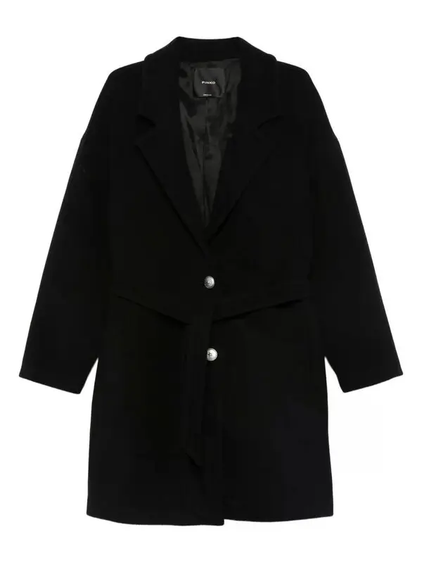 Pinko Belted Button-fastening Coat