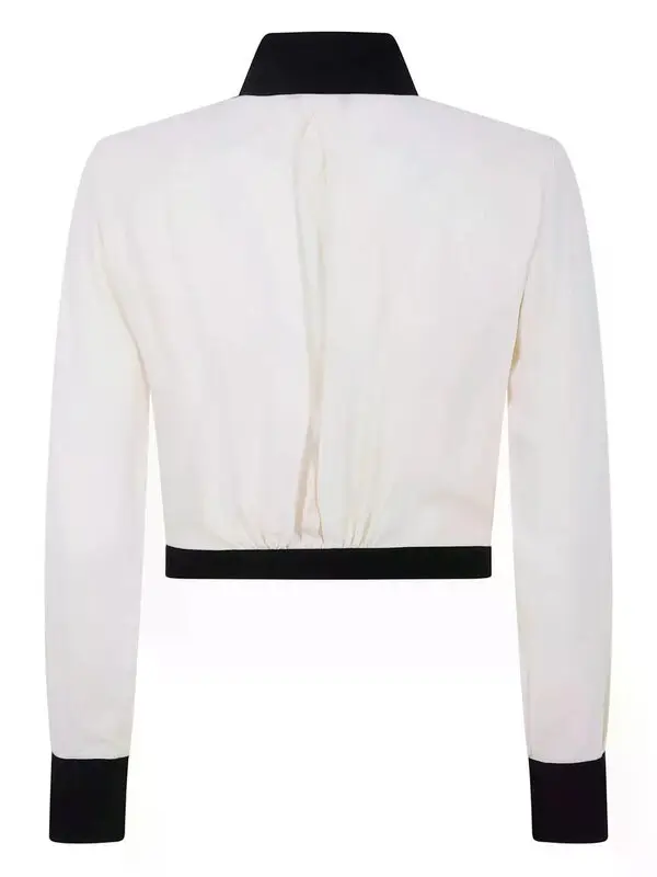 Elisabetta Franchi Contrast-panel Collared Shirt