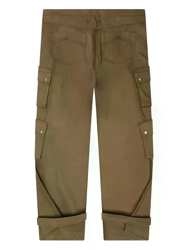 Rhude Button-fastening Cargo Trousers - Brown