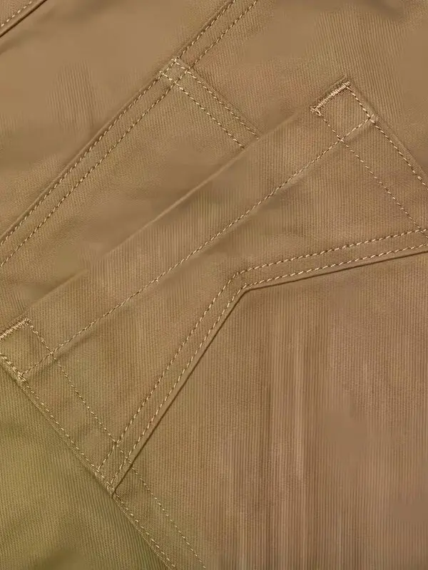 Rhude Button-fastening Cargo Trousers - Brown