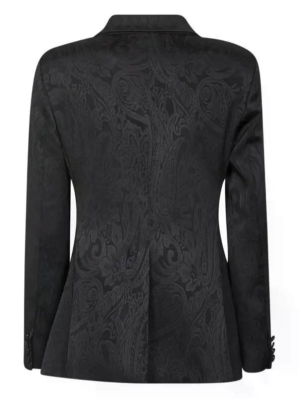 BLANCA VITA Floral-motif Double-breasted Blazer