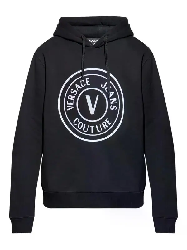 Versace Logo-detail Hoodie - Black