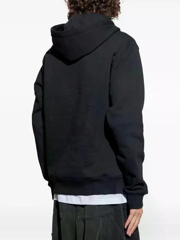 Versace Logo-detail Hoodie - Black