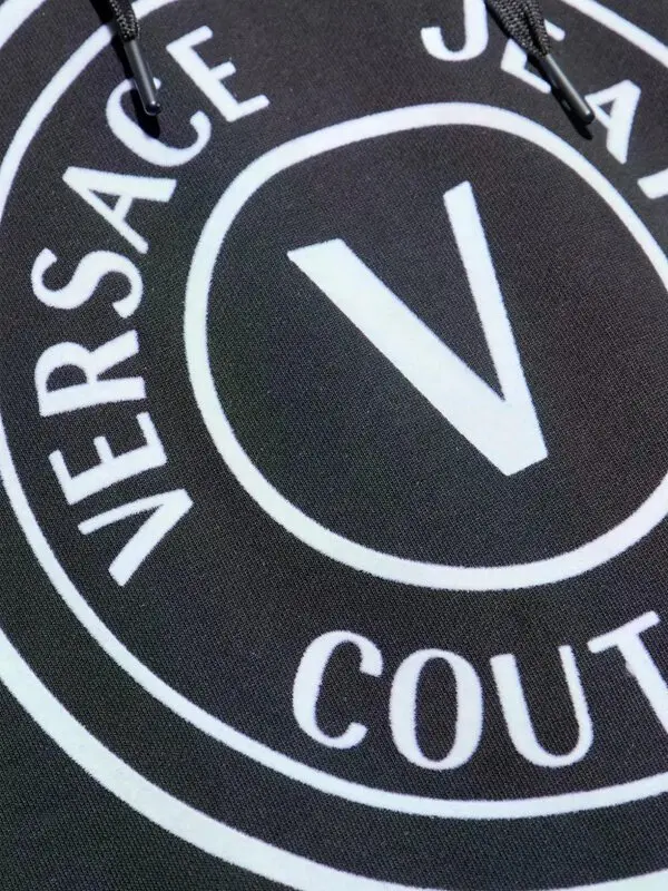 Versace Logo-detail Hoodie - Black