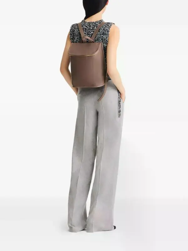 Longchamp Le Foulonné M Leather Backpack