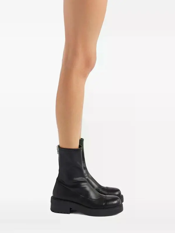 GIUSEPPE ZANOTTI Zip-detail Platform Boots