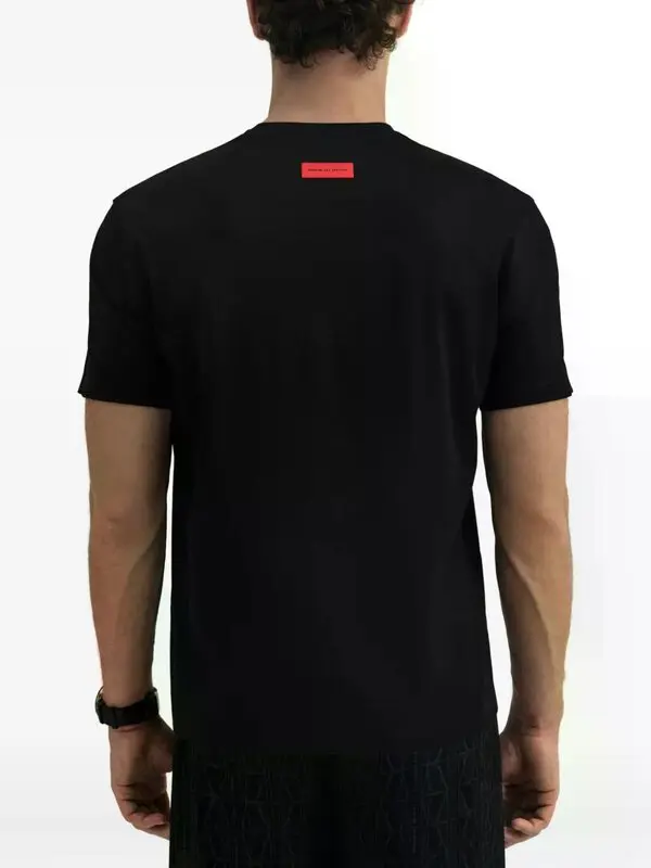 DOMAINE DES ARTISTES Short-sleeve Crew-neck T-shirt - Black