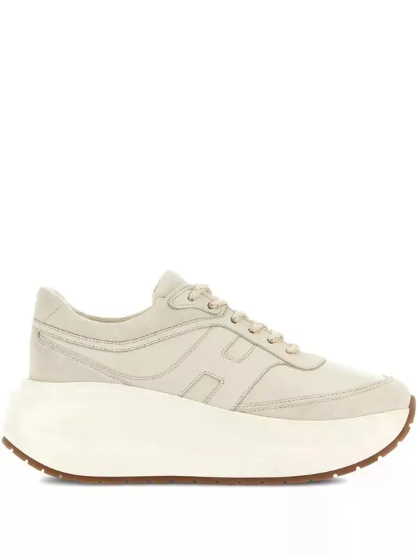 Hogan H696 Chunky Runner Sneakers - Neutrals