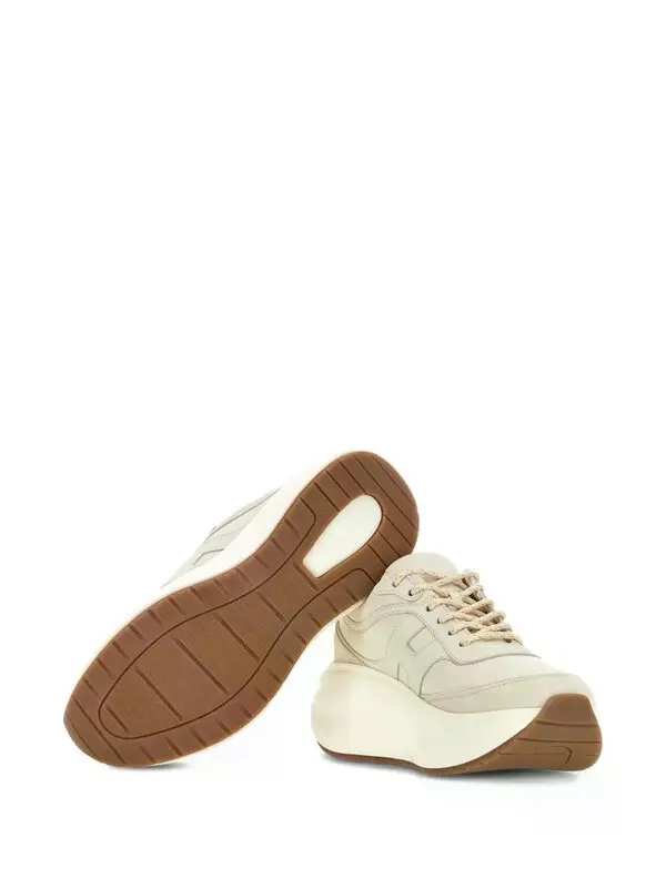 Hogan H696 Chunky Runner Sneakers - Neutrals