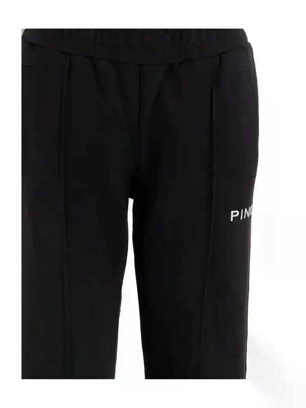 Pinko Logo-embroidered Flared Trousers