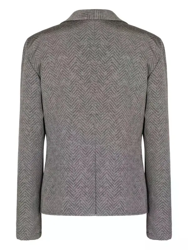Emporio Armani Herringbone Double-breasted Jacket