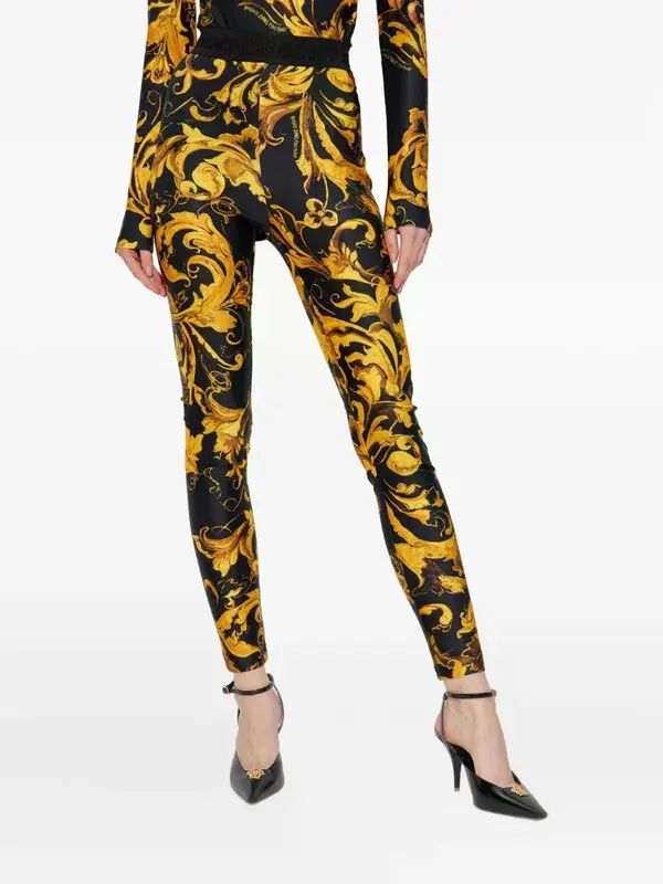 Versace Barocco-print Leggings