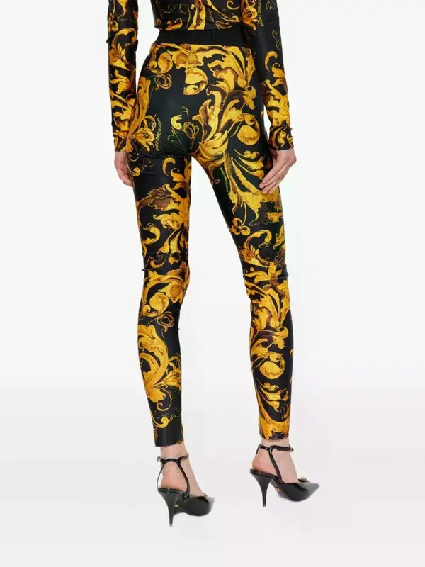 Versace Barocco-print Leggings