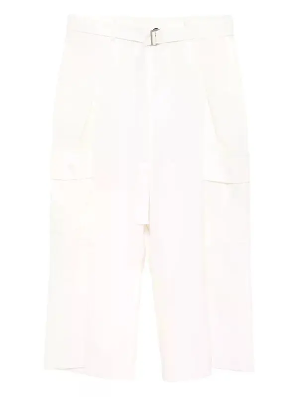 Sacai Belted Cargo Trousers - White