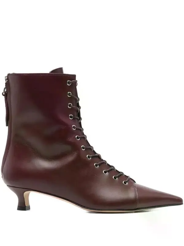 AeydĒ 40mm Lace-up Pointed-toe Boots