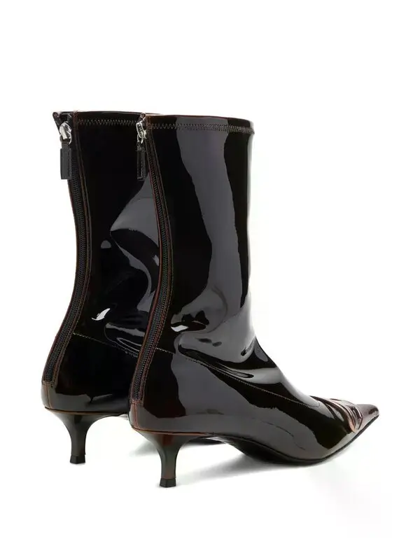 DIESEL® 45mm D-venus Patent-leather Boots - Black