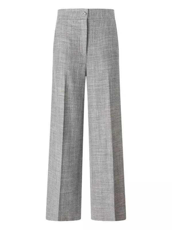 GENNY Crown-plaque Wide-leg Trousers