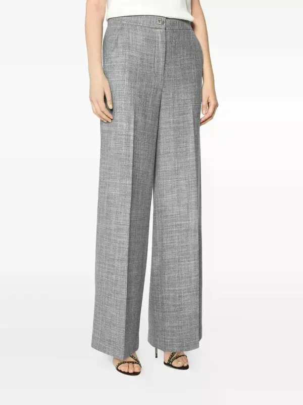 GENNY Crown-plaque Wide-leg Trousers
