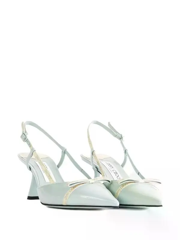 JIMMY CHOO 65mm Camila Patent-leather Slingback Pumps