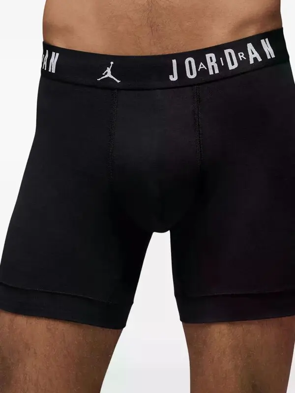 JORDAN Logo-waistband Boxers - Black